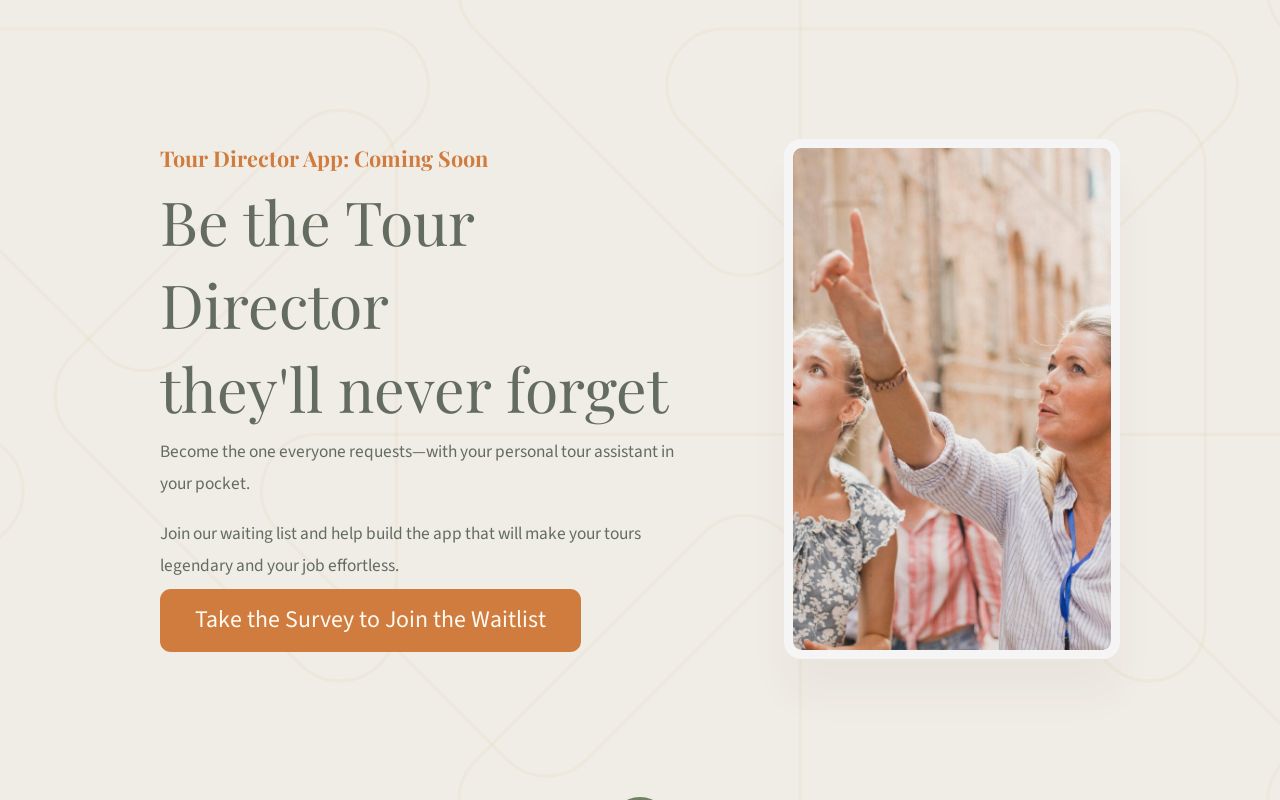 The Tour Director Assistant